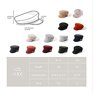 accsa Womens Fashion Newsboy Cap Bakerboy Cabbie Gatsby Pageboy Visor Beret Hat Burgundy