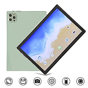 10in Tablet PC Green,1920x1200 IPS HD Display Screen,MT6889 8 Cores CPU,4G LTE Tablet for Android 12,Bluetooth 5.0,Dual Band WiF,6GB 128GB Memory Tablet PC(#1)