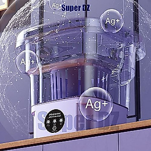 6.5L Portable Washing Machine, Foldable Mini Washer, 3 Modes Deep Cleaning, Low Noise Mini Washing Machine, Detachable Drain Basket for Baby Clothes, Underwear, Briefs Washing, Socks (Pink)