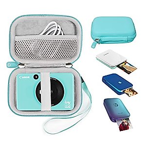 getgear Case for Canon Ivy Mobile Mini CLIQ, CLIQ+, CLIQ 2, CLIQ+2 Instant Camera Printer and Photo Printer, Also for Koda Series and HP Sprocket 2nd/ 1st (Mint Green)
