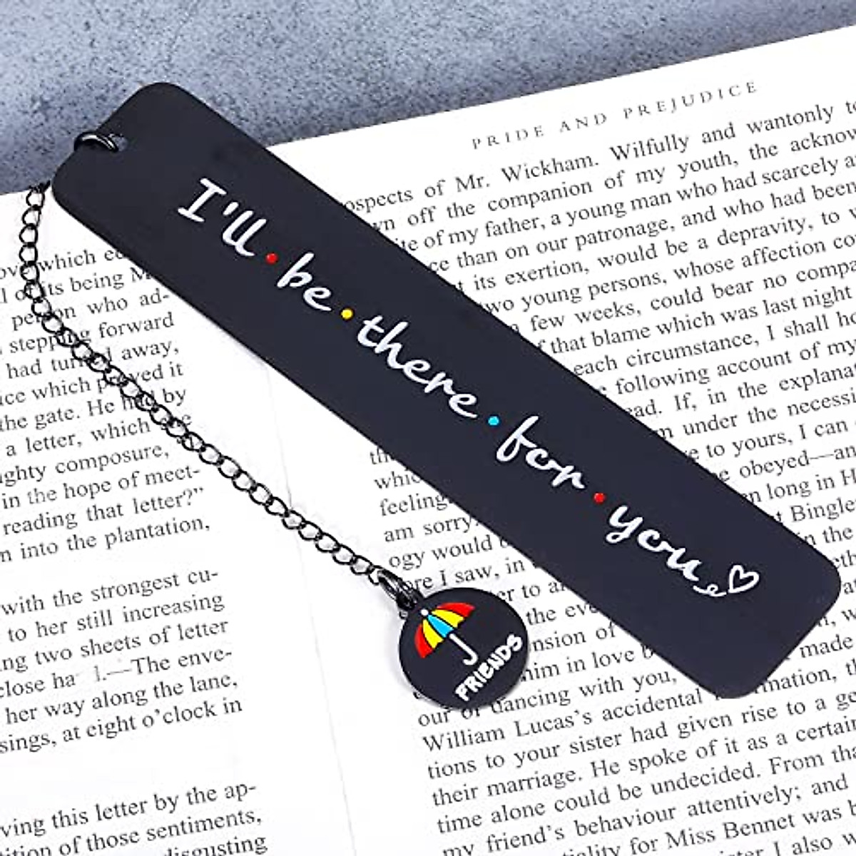 Best Friends TV Show Merchandise Bookmark Gift for Women Men Friends Forever I'll Be There for You for BFF Couples Dad Mom Christmas Valentines Birthday Graduation Friendship Present