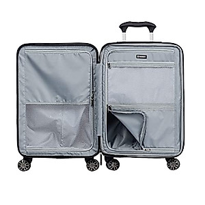 Travelpro Roundtrip Hardside Expandable Luggage, TSA Lock, 8 Spinner Wheels, Hard Shell Polycarbonate Suitcase, Navy, 2-Piece Set (21/25)