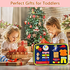 gotbble Montessori Busy Board Toddler Toys, Learning Toys for Toddlers 1-3 Years Old, Preschool Toys Toddler Travel Toys