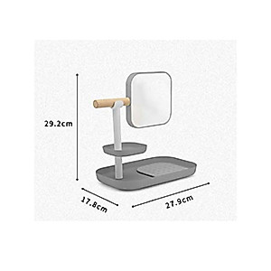 COTCLO Makeup Mirror-Ideas in Life Make up Mirrored Jewelry Cabinet Mini Table Tilting Jewelry Organizer/a