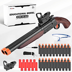 Eaciilee Toy Gun Soft Bullet Educational Model Shooting Games for 6+ Boys Toy Gun Soft Bullet Educational Mode
