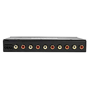 Rockville R7EQ 1/2 Din 7 Band Car Audio Equalizer EQ w/Front, Rear + Sub Output