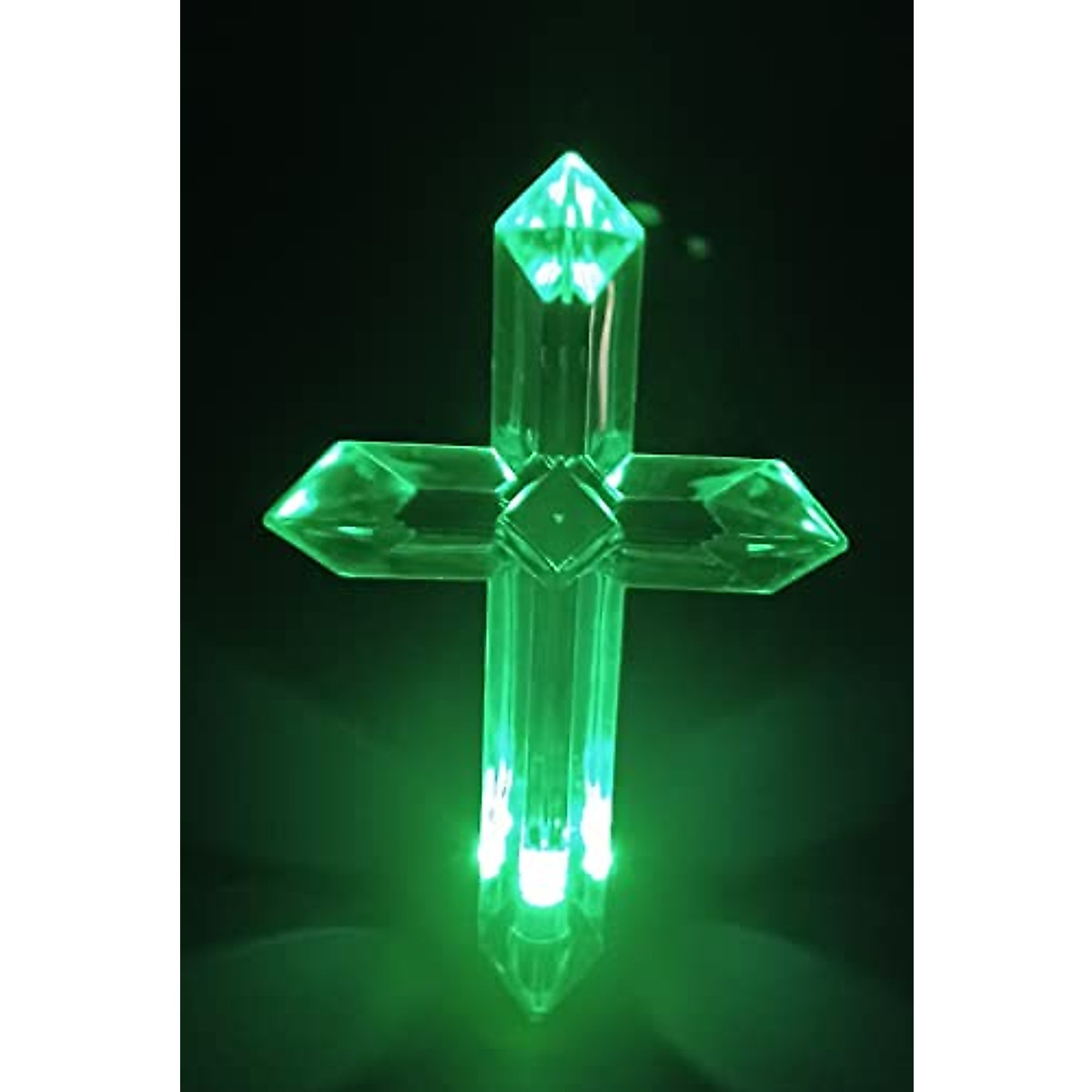 Starry Illuminate 1 PCS Solar Color Changing Big Cross Style Garden Stake Light