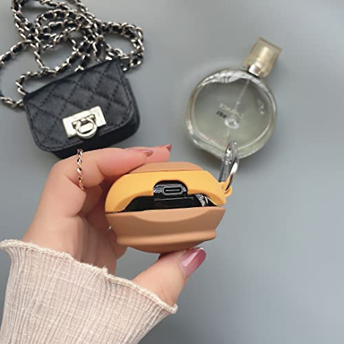 (1 Pack) BGAANM Cartoon Silicone Case Cover with Keychain Designed for Samsung Galaxy Buds2 Pro (2022) /Galaxy Buds 2 (2021) /Galaxy Buds Pro (2021) /Galaxy Buds Live (2020)