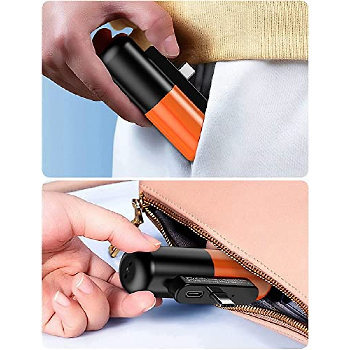 Cute Portable Charger for Android Phone 5000mAh Mini Power Bank USB C Compatible with Samsung Galaxy S22 Z Flip3 S20,S10,S9,S8,Note 20/10/9/8,Moto Z3/2,LG V35/G8/7/5,Nintendo Switch,Google Phone etc