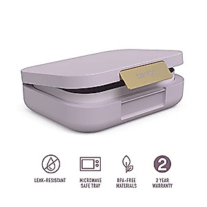 Bentgo® Modern - Versatile 4-Compartment Bento-Style Lunch Box, Leak-Resistant, Ideal for On-the-Go Balanced Eating - BPA-Free, Matte Finish and Ergonomic Design (Orchid)