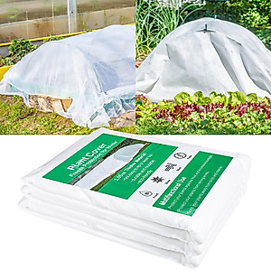 peony man Plant Cover Freeze Protection 1.05oz/yd² Garden Row Blanket Cover 10 x 50Ft Garden Floating Row Cover Reusable Frost Cloth for Winter Cold Weather Outdoor Plant Protection