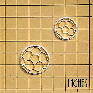 Set of 2 Soccer Balls cookie cutters, 2 pieces - Bakerlogy