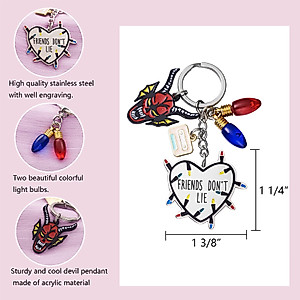 Strange Merchandise Keychain TV Show Friendship Gifts Hellfire Club Keychains Merch Halloween Collection Gift