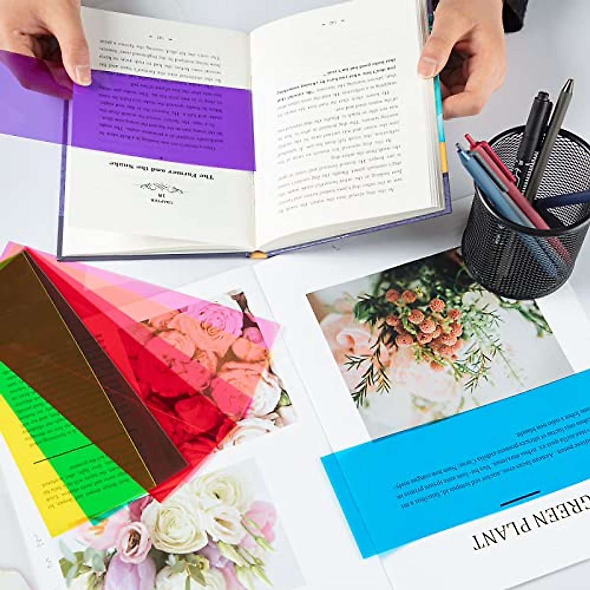 32 Pieces Colored Overlays for Dyslexia, Guided Reading Highlight Strips, Colored Overlay Reading Tracking Rulers for Dyslexia Irlens, ADHD and Visual Stress