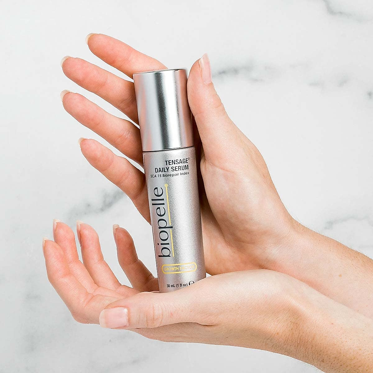 Biopelle Tensage Growth Factor Daily Facial Serum with SCA 15 Biorepair Index, 1 Oz