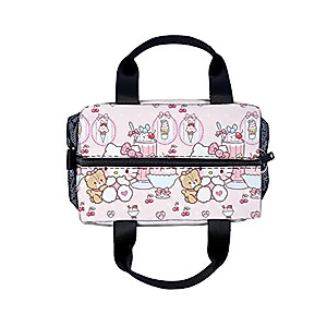 GCNqat Portable Lunch Bag Light Pink Insulated Lunch Container for Women Adult Work Outdoor Camping