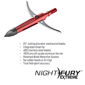 BLOODSPORT Night Fury, Red, 100 Grains, 3 Pack