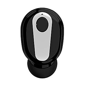Heave Wireless Earbud,Mini Invisible Wireless Bluetooth 5.0 Earpiece,Hands-Free Noise Reduction in-Ear Earphone Built-in Microphone Headset for Sports/Business/Driving Black