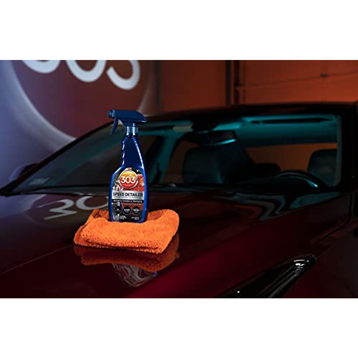 303 Speed Detailer - For All Exterior Automotive Surfaces - Instantly Shines And Protects Paint - Cleans Between Washes - UV Protection, 16 fl. oz. (30216CSR) Packaging May Vary