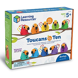 Learning Resources Toucans to 10 Sorting Set, Counting & Sorting, Early Math Skills Toy, Ages 5+