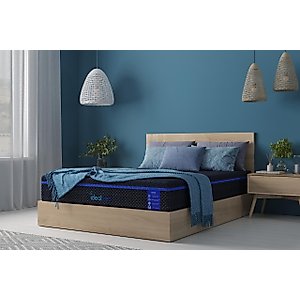 iDealBed S4 Nebula Luxury Hybrid Mattress, Back Aligning Support, Cooling Temperature Regulation Tech, Motion Isolation CustomComfort Coils (Medium Firm, Twin XL)