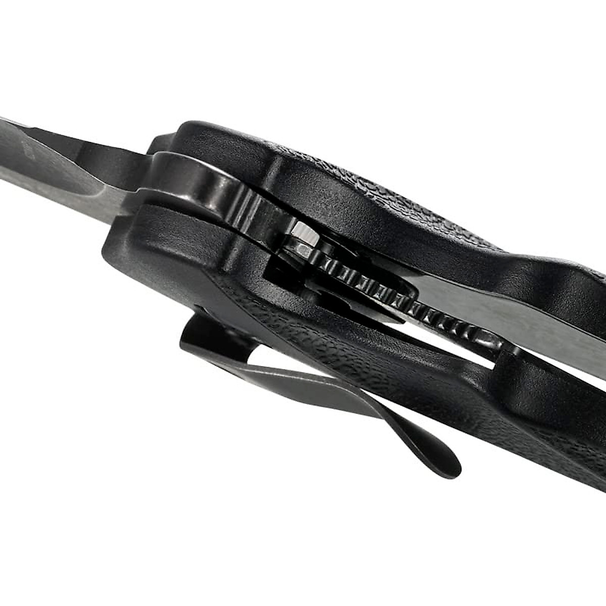 CRKT Foresight EDC Assisted Folding Pocket Knife: Urban Everyday Carry, Black Blade, IKBS Ball Bearing Pivot, Liner Lock, Grooved Glass Reinforced Nylon Handle, Deep Carry Pocket Clip K221KKP