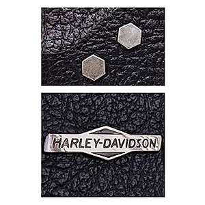 Harley-Davidson Women's H-D Medallion Zip-It Leather HOBO Purse - Black