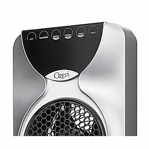 Ozeri 3x Tower Fan (44") with Passive Noise Reduction Technology, Grey