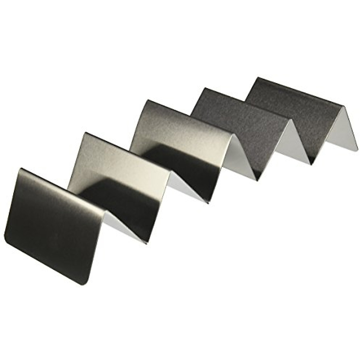 American Metalcraft TSH5 Stainless Steel Taco Holder, 4-5 Compartments, 4" x 13.7", Silver