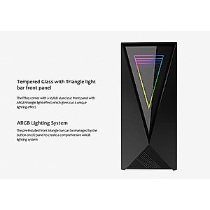 Raidmax ATX Gaming PC Case - Stylish Mid Tower with ARGB