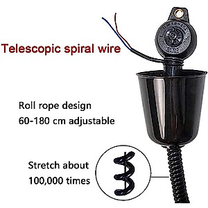 LINKANRUO 2PCS Commercial Food Warmer, Buffet Heating Lamp for Keep Food Warm, 60-180cm Retractable Food Heating Lamp Food Heat Pendant Light for Food Service Restaurant Kitchen Lamps(Silver)