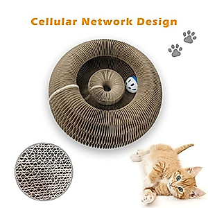 Magic Organ Cat Scratching Board ,Organ Cardboard Cat Scratcher for Indoor Cats Toys (1pcs)