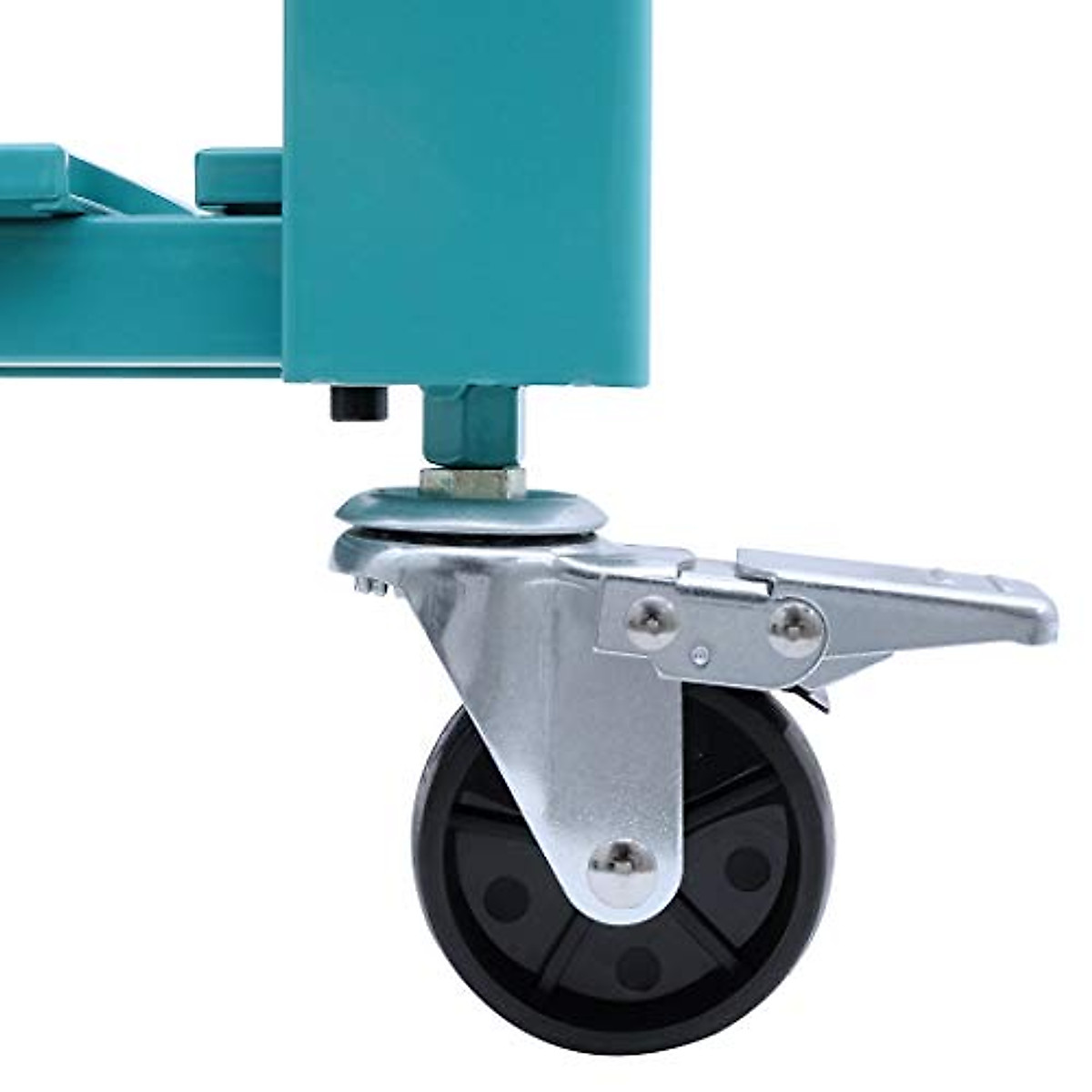 Permasteel PS-203F1-TEAL-AM 80 Quart Portable Rolling Patio Cooler, Teal