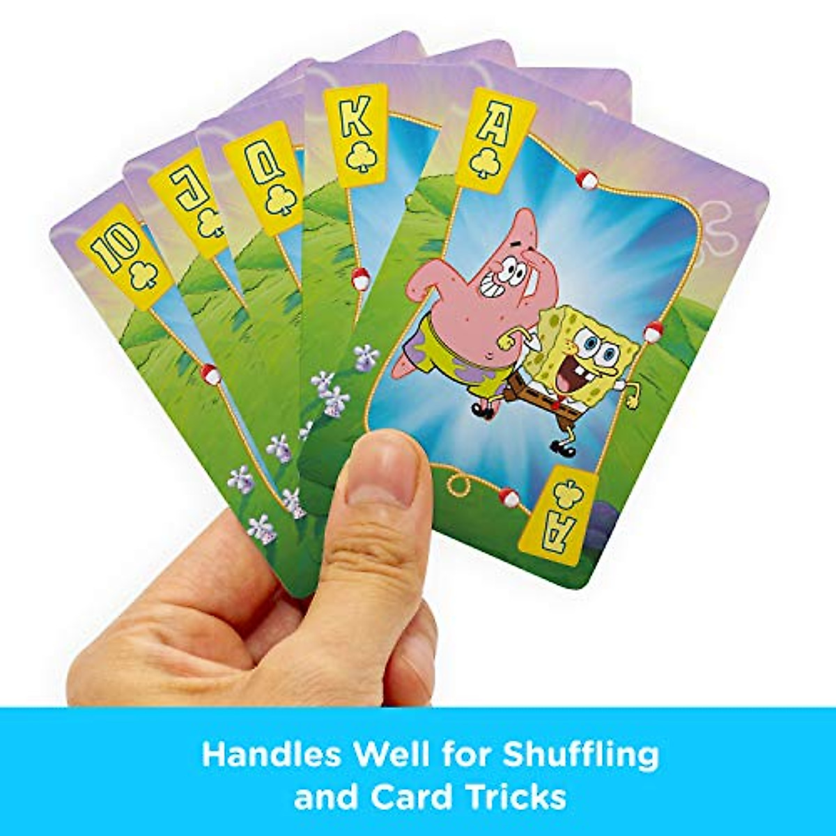 AQUARIUS SpongeBob Playing Cards - SpongeBob SquarePants Themed Deck of Cards for Your Favorite Card Games - Officially Licensed SpongeBob Merchandise & Collectibles