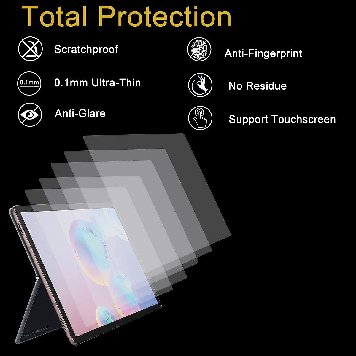KEANBOLL 3 PACK Anti Glare Screen Protector for Samsung Galaxy Tab A7 Lite 8.7 inch Tablet(SM-T220/SM-T225), Anti Glare UV Screen Shield, Anti Fingerprint, Case Friendly, Matte