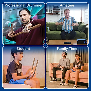 AeroBand PocketDrum 2 Plus Electric Air Drum Set Air Drum Sticks, Air Drum with Drumsticks, Pedals, Bluetooth and 8 Sounds, USB MIDI Function, Electronic Drum Set for Adults, Kids, Gift