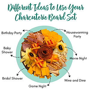 Daydreamer Designs Cheese Board Set (9” x 3/4”), Mini Charcuterie Boards – Acacia Wood, Cheese Boards Charcuterie Boards, - Charcuterie Board Gift Set– Mini Cheese Board, Small Cheese Board, 9in