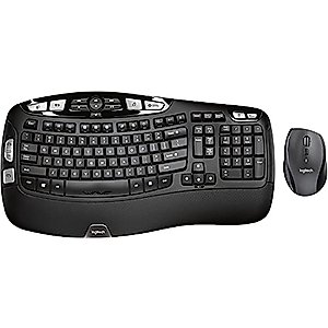 Logitech MK570 Wireless Wave Keyboard and Mouse Combo, Black