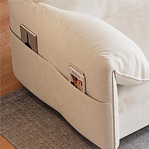 63.8" Modern Convertible Sleeper Sofa Bed with Wide Comfy Armrest and Backrest , Soft Velvet Upholstered Loveseat Pull-Out Couch w/ Side Pockets , RV Furniture Chaise Lounge Sofabed for Living Room