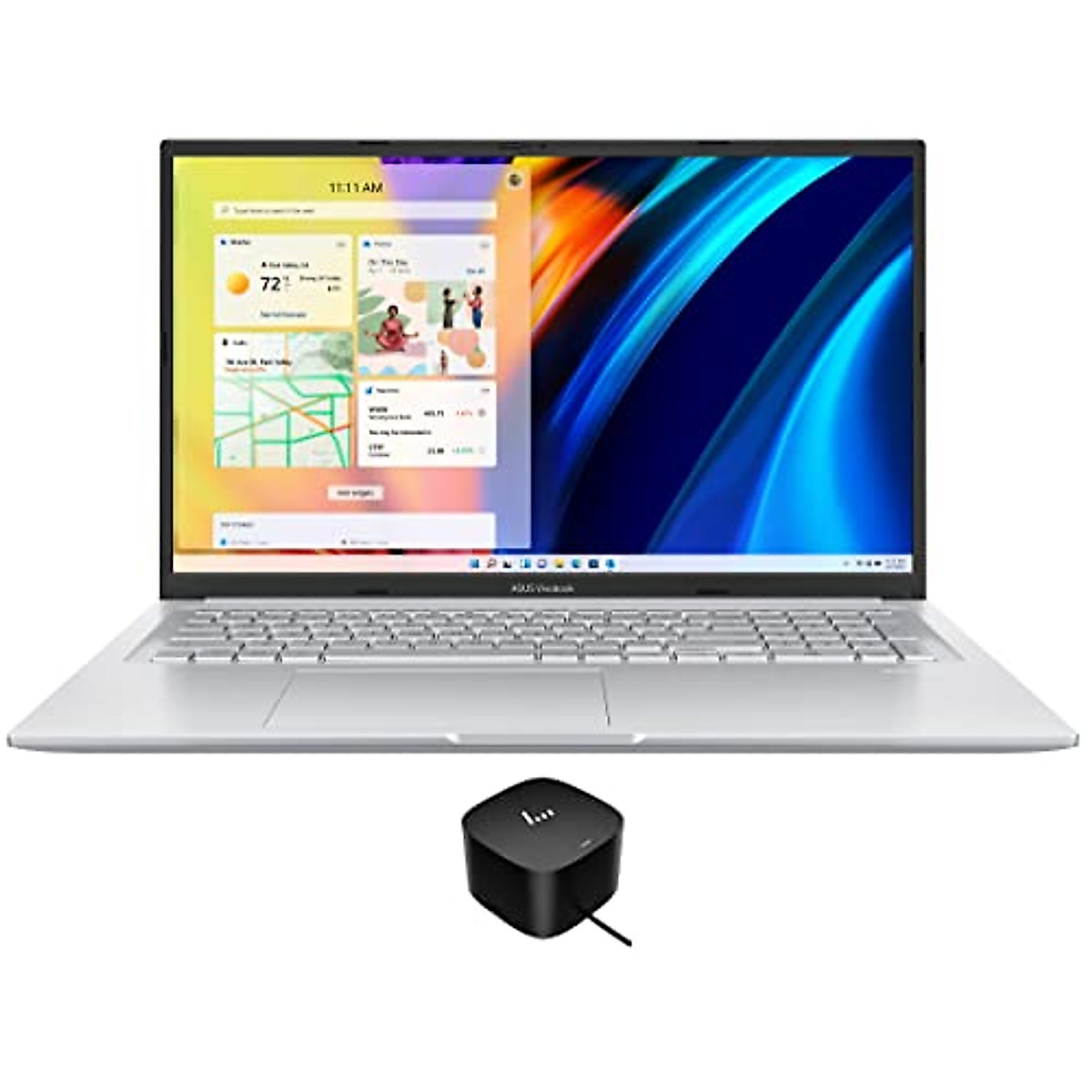 ASUS VivoBook 17X Home & Business Laptop (AMD Ryzen 7 5800H 8-Core, 16GB RAM, 1TB PCIe SSD, AMD Radeon, 17.3" 60Hz Full HD (1920x1080), WiFi, Bluetooth, Backlit KB, Win 11 Pro) with 120W G4 Dock