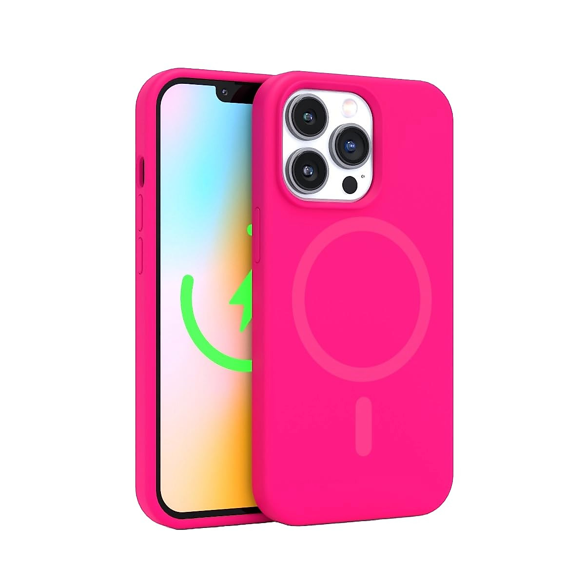 FELONY CASE - iPhone 13 Pro Max Case, Stylish Neon Pink iPhone Case - 360° Shockproof Protective Case Designed for iPhone 13 Pro Max - Compatible with MagSafe