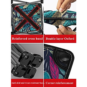 Protable Folding Stool Light Weight Mini Camping Stool with Carry Bag for Indoor or Outdoor Activeites Camping Fishing Hiking(Black)