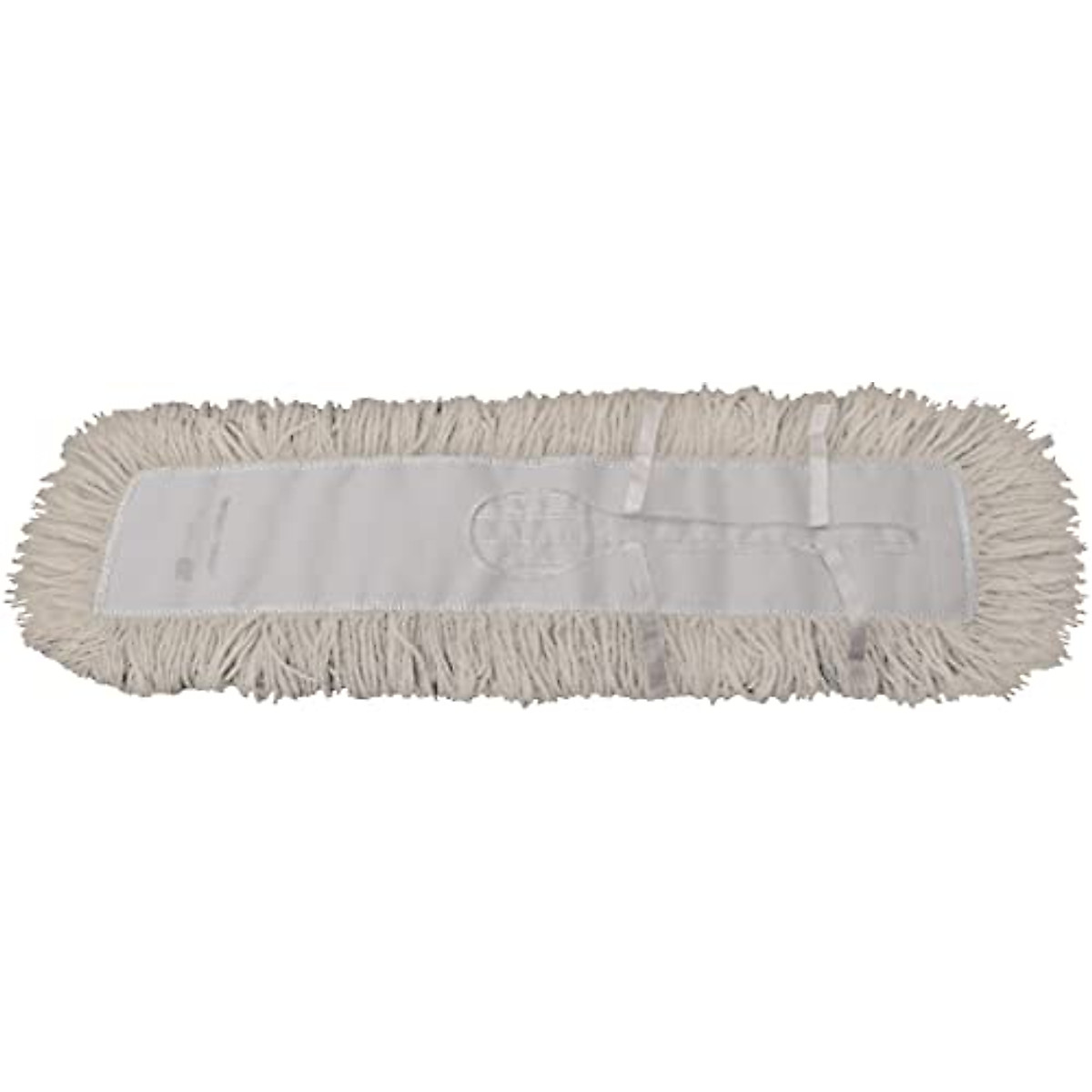 ProGrade Dry Mop Kit with Industrial-Quality Twisted Closed Loop Mop Head - Heavy-Duty Steel Frame, Wood Handle - White 48 Inch