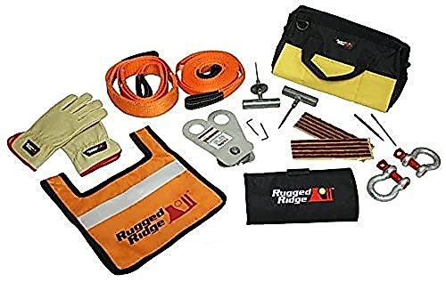 Rugged Ridge 15104.26 Deluxe Recovery Gear Kit; ATV/UTV
