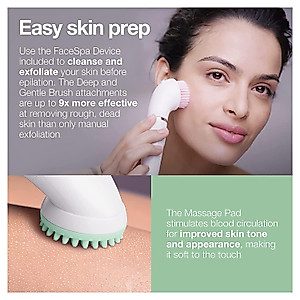 Braun Epilator Silk-épil 9 9-985, Facial Hair Removal for Women, Hair Removal Device, Shaver, Cordless, Rechargeable, Wet & Dry, Facial Cleansing Brush