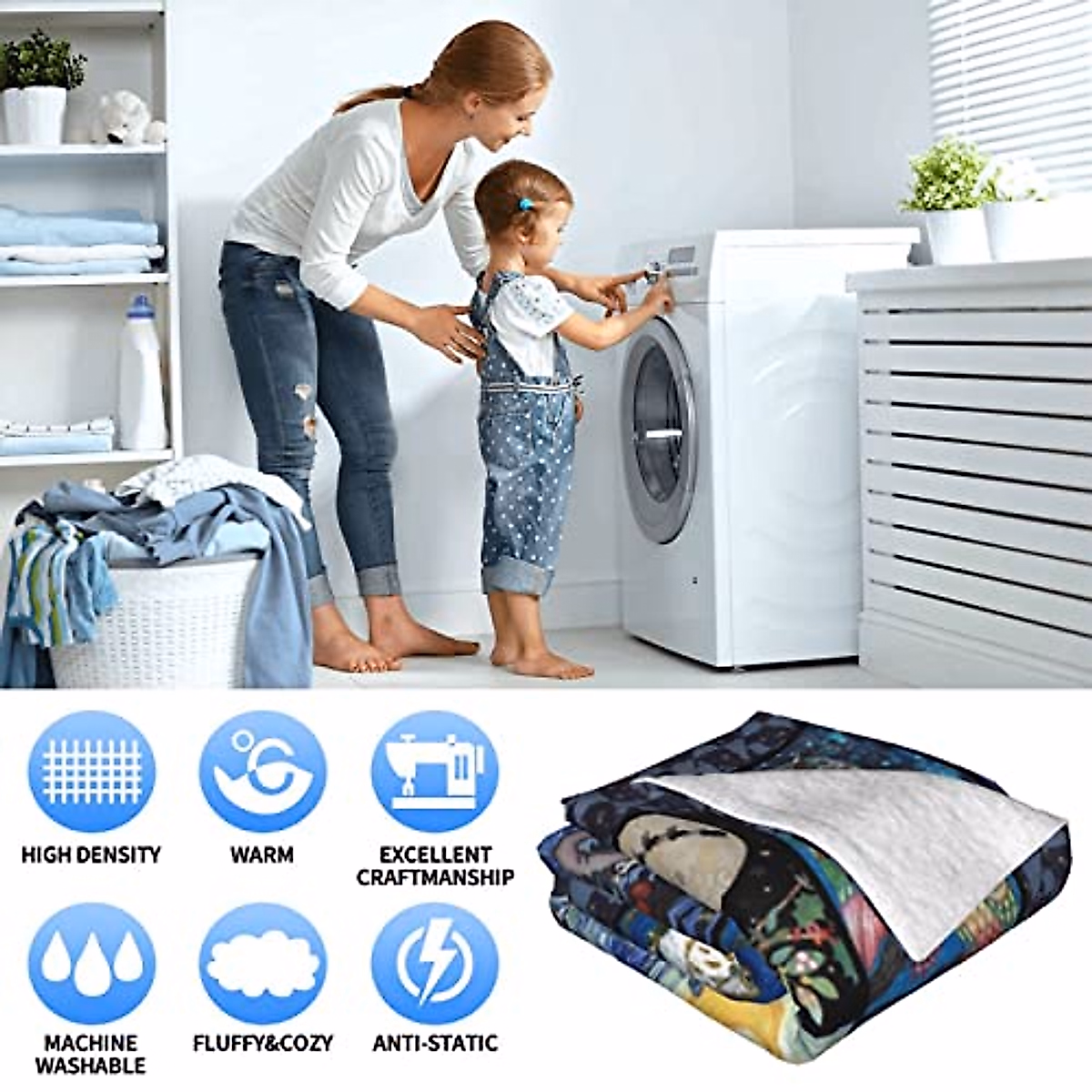 Owl Gifts for Women, Owl Blanket 50''x60'', Owl Decor, Owl Receiving Blankets Birthday Christmas Owl Lover Gifts Soft Cozy Flannel Throw Blanket for Couch Sofa All Season Owl Blankets for Girls