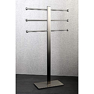 Kingston Brass CCS6028 Edenscape Freestanding Towel-Rack, Brushed Nickel