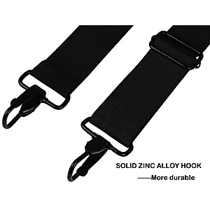 Shoulder Strap, Durable 55" Universal Replacement Laptop Shoulder Strap, Adjustable Comfortable Belt with Metal Hooks for Briefcase, Computer Messenger Bag, Laptop Case Luggage/Duffel/Camera, (Black)