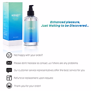 Water Based Personal Lubricant Parabens Free - Clean and Non-Staining, Silky Smooth, Latex Compatible Sex Lube for Men, Women and Couples Pleasure-Enhancing (8 Fl Oz)