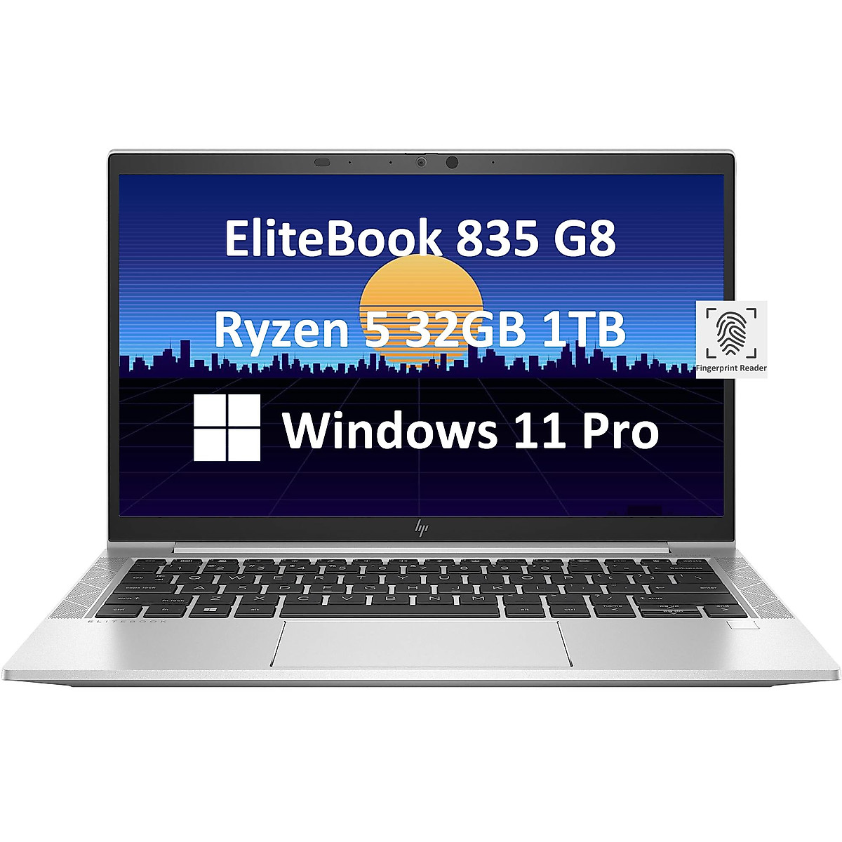 HP 2024 EliteBook 835 G8 Business Laptop (13.3" FHD, AMD Ryzen 5 PRO 5650U, 32GB RAM, 1TB SSD, (Beat i5-1145G7)), 2.8lbs, 14-hr Long Battey Life, Fingerprint, Webcam, 3-Yr Warranty, Win 11 Pro, Silver